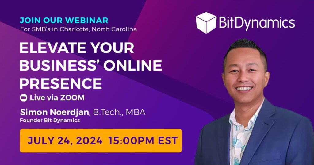 Bit Dynamics - Join Our Webinar: Elevate your business' online presence
